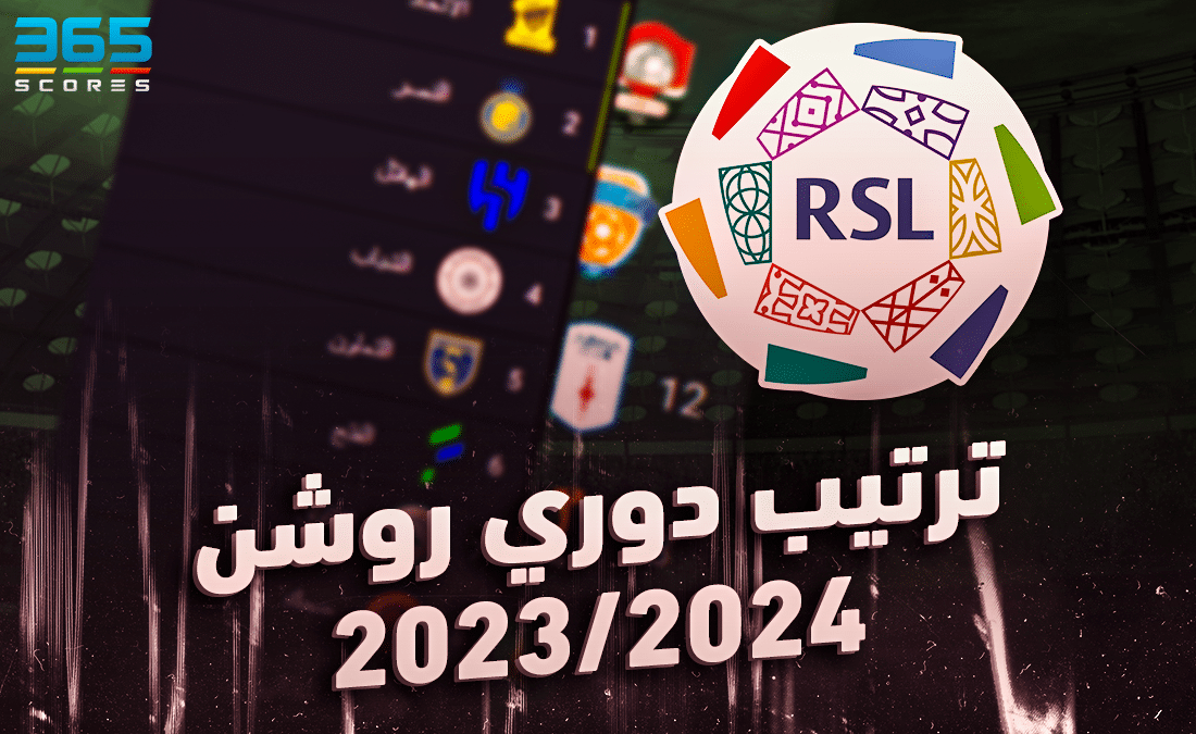 جدول ترتيب دوري روشن السعودي 2023/2024 - 365Scores