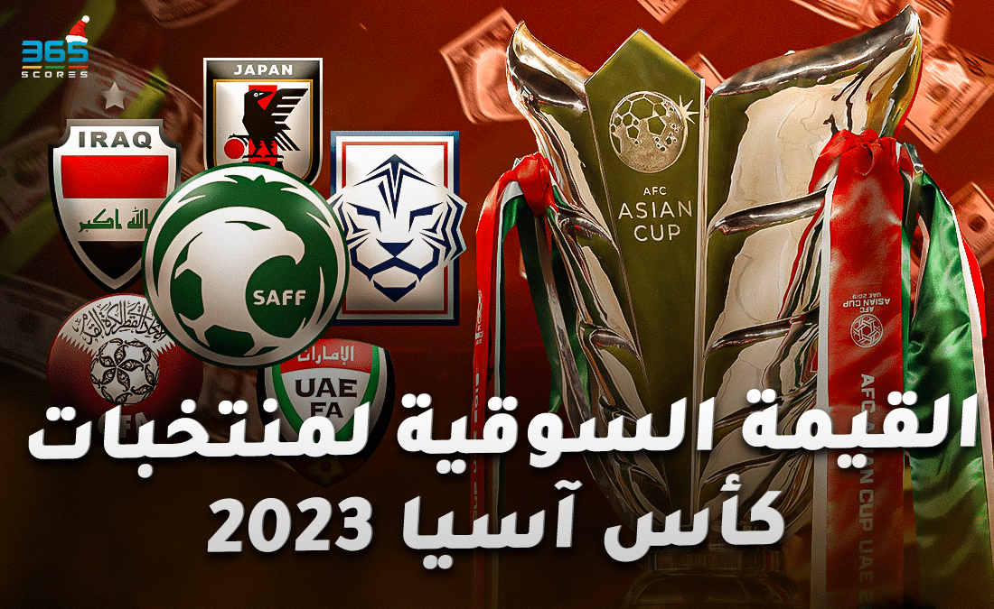 القيمة السوقية لمنتخبات كأس آسيا 2023 - 365Scores