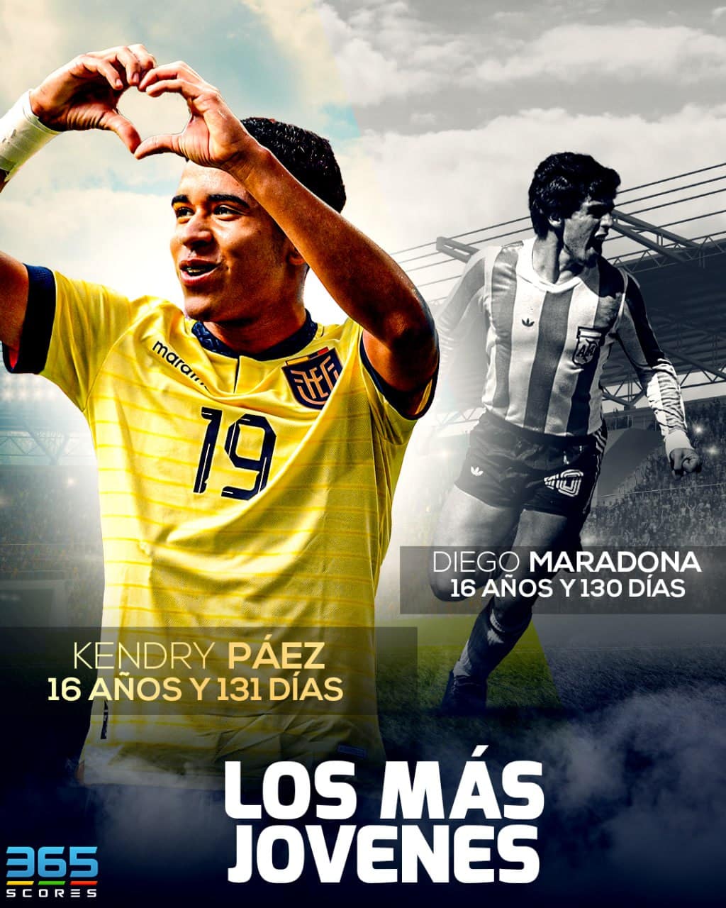 Kendry Páez y un nuevo récord con apenas 16 años