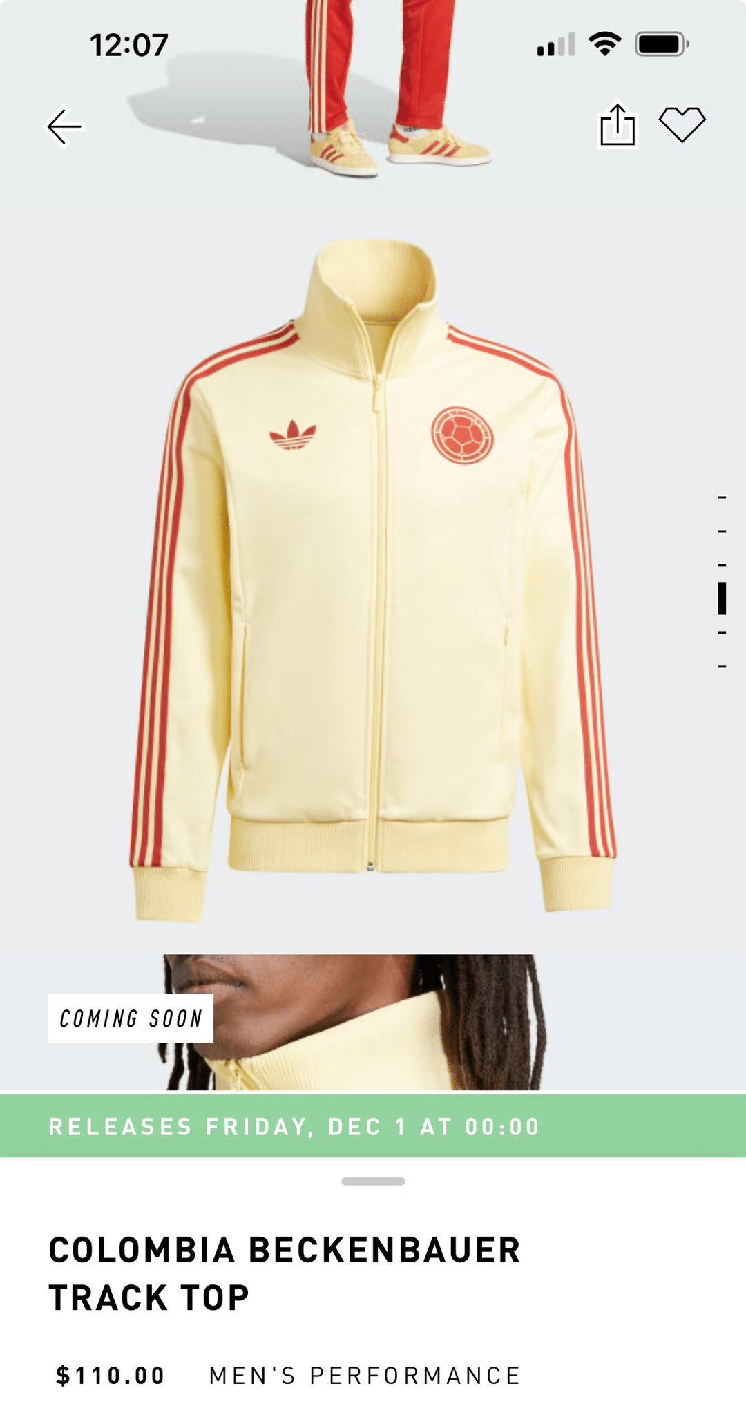 Nueva camiseta retro de Colombia presentada por Adidas