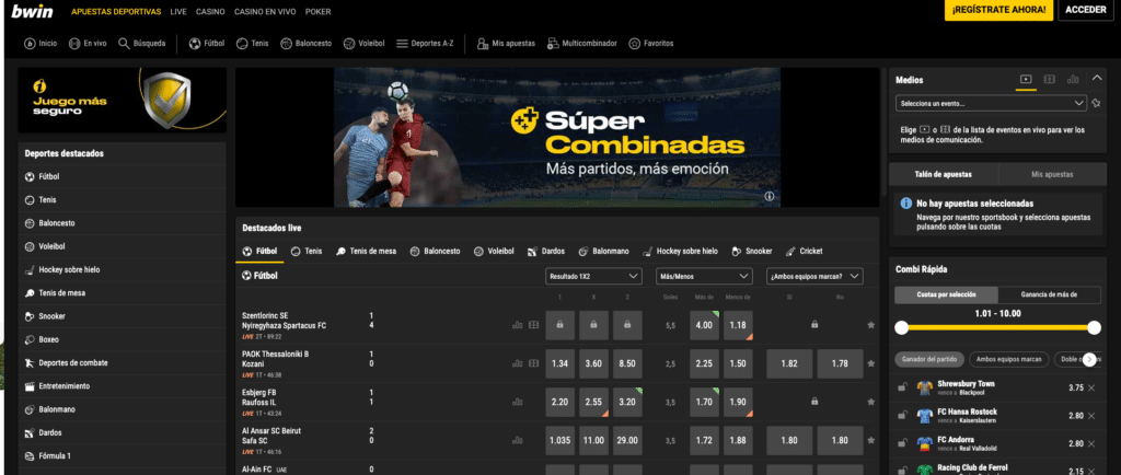 Guia para apostar en Bwin y ganar apuestas deportivas