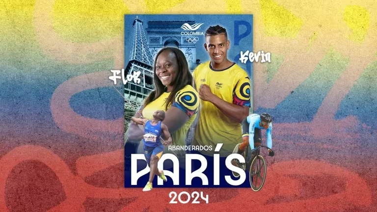 Los abanderados de Colombia para los Juegos Olímpicos 2024