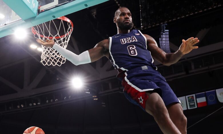 Qué pasó con Lebron James en el partido de Juegos Olímpicos
