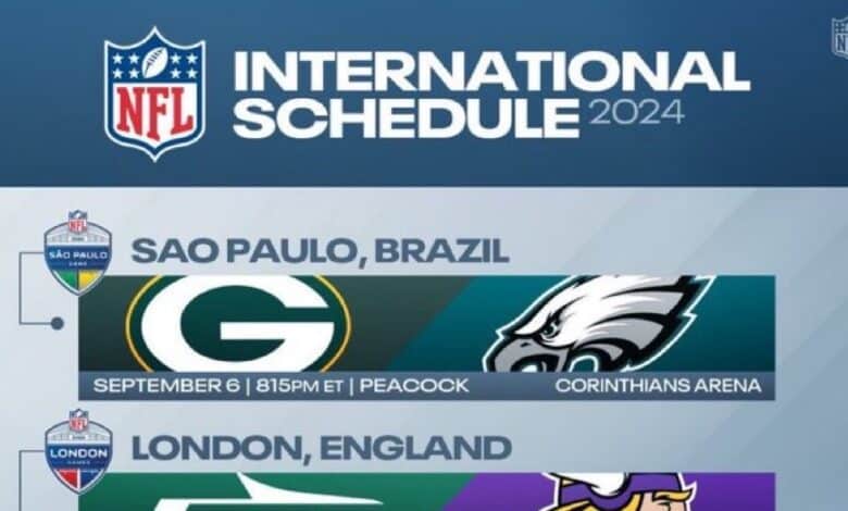 NFL Internacional 2024/25: días, horarios y partidos