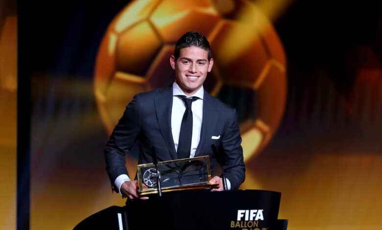 James Rodríguez: Mejor posición en el Balón de Oro