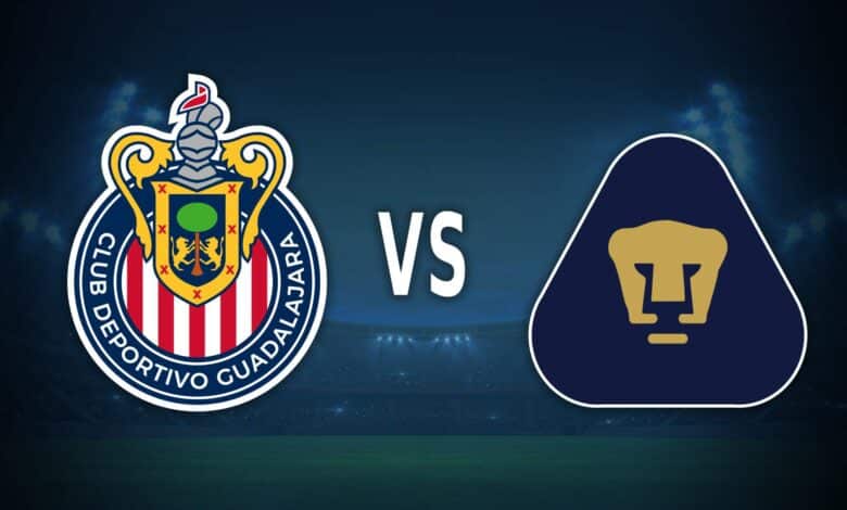 Chivas vs Pumas: Dónde ver, formaciones y resultado