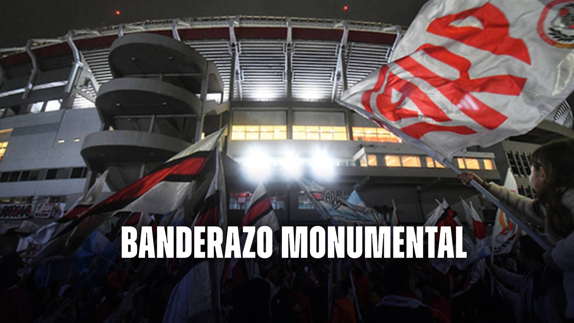 En la previa de River vs. Mineiro: un banderazo Monumental