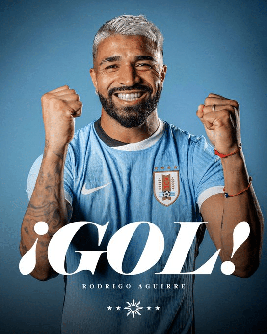 Video: gol de Rodrigo Aguirre en Uruguay vs Colombia
