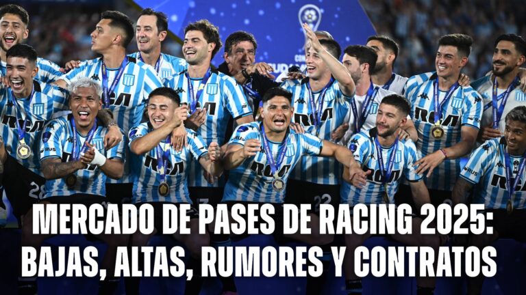 Mercado de pases de Racing Club 2025: altas, bajas y rumores