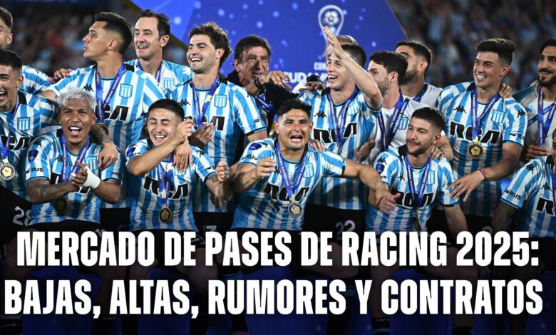 Mercado de pases de Racing Club 2025: altas, bajas y rumores