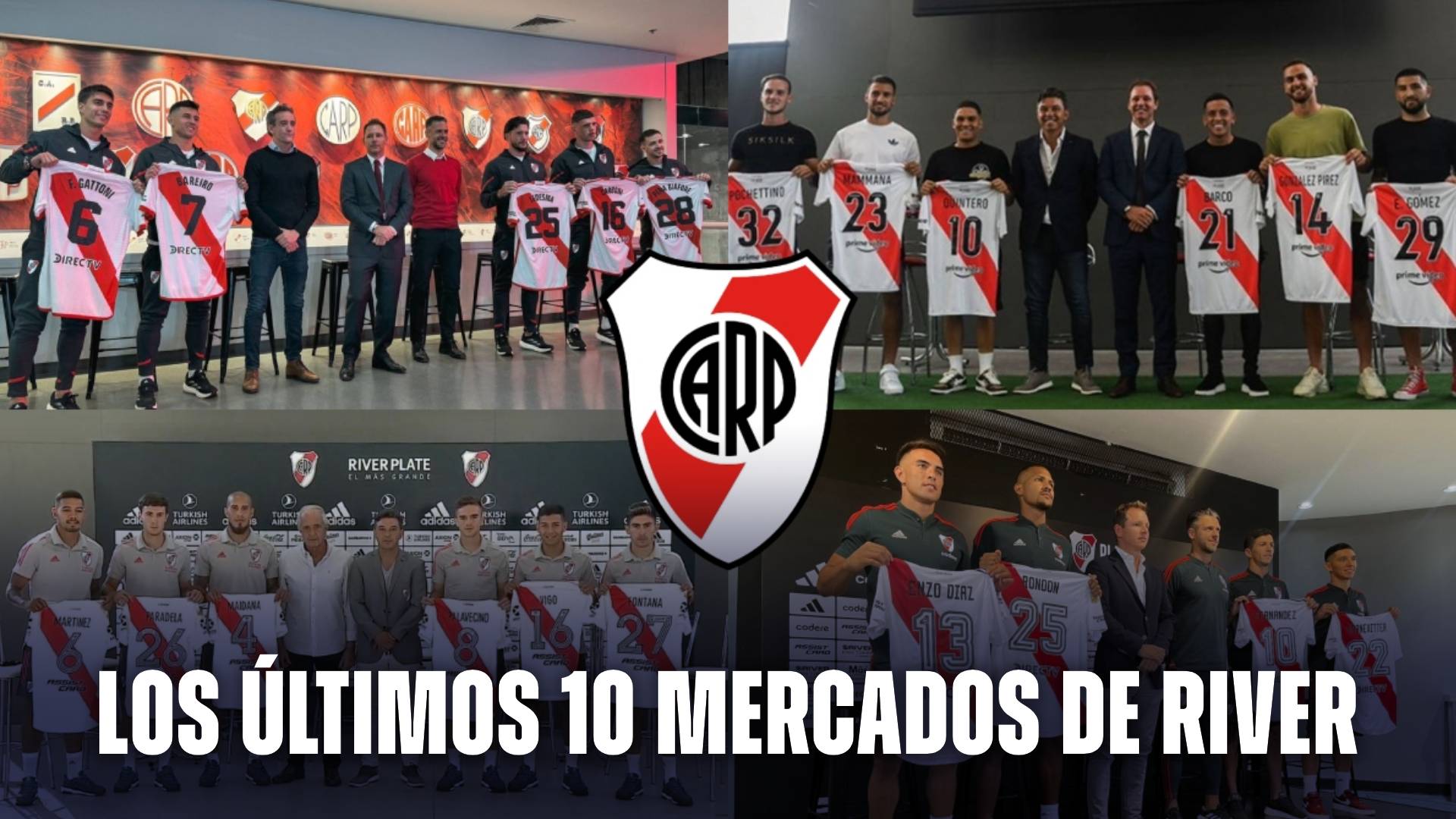 ¿Cómo fueron los últimos 10 mercados de pases de River?
