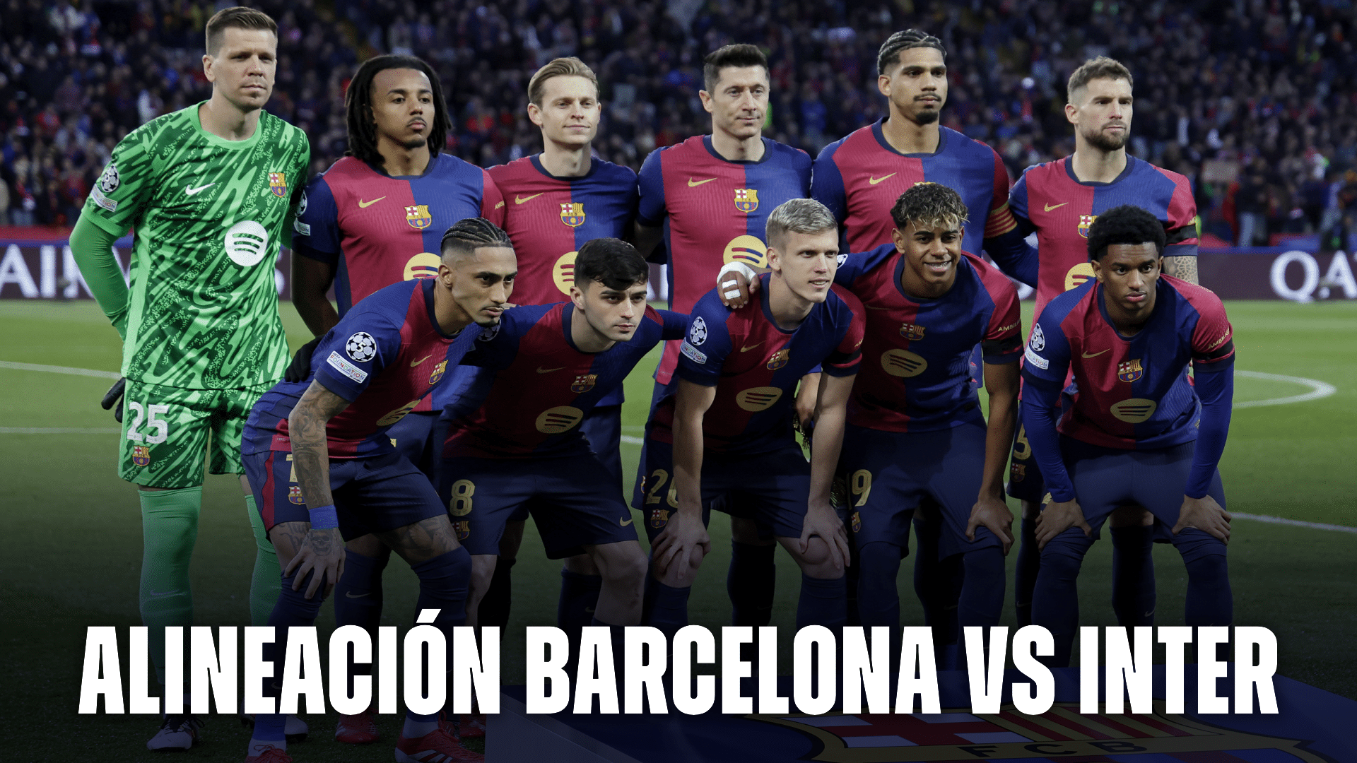 Barcelona hoy: Alineación confirmada vs Inter