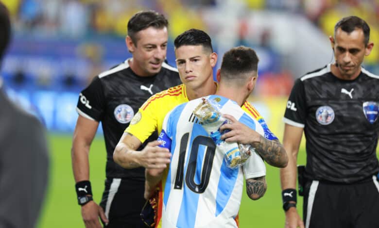 Qué le dijo Lionel Messi a James Rodríguez en Argentina vs Colombia