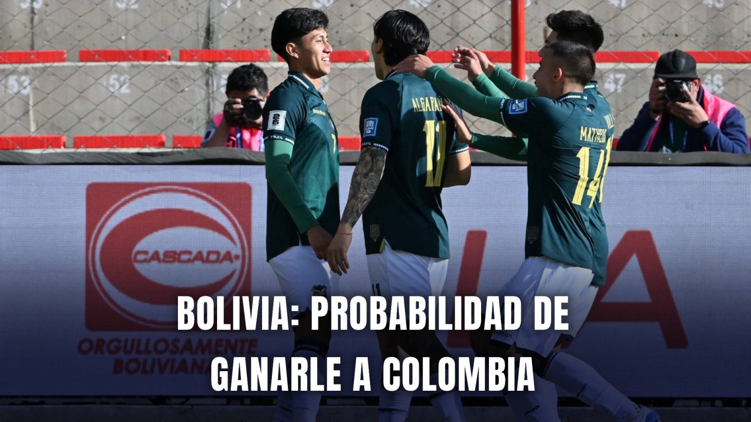 Probabilidades de la Selección de Bolivia de ganarle a Colombia