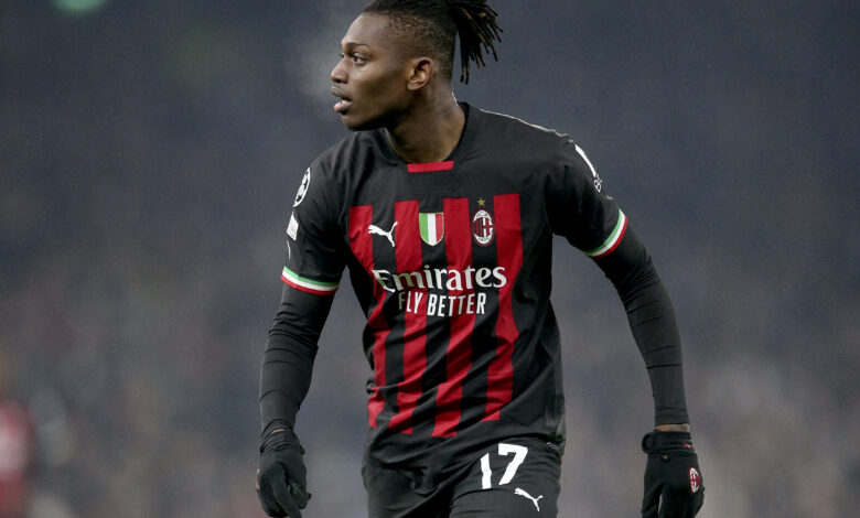 Milan: Rafael Leão tem estiramento e vira dúvida contra a Inter de Milão na Liga dos Campeões ...