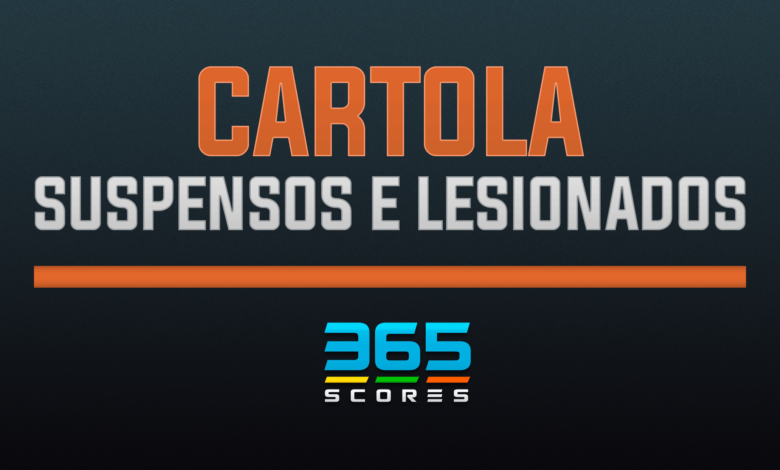 Cartola: confira os suspensos e lesionados da 5ª rodada